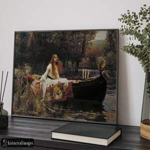 John William Waterhouse the Lady of Shalott 1888. Fine Art Print and ...