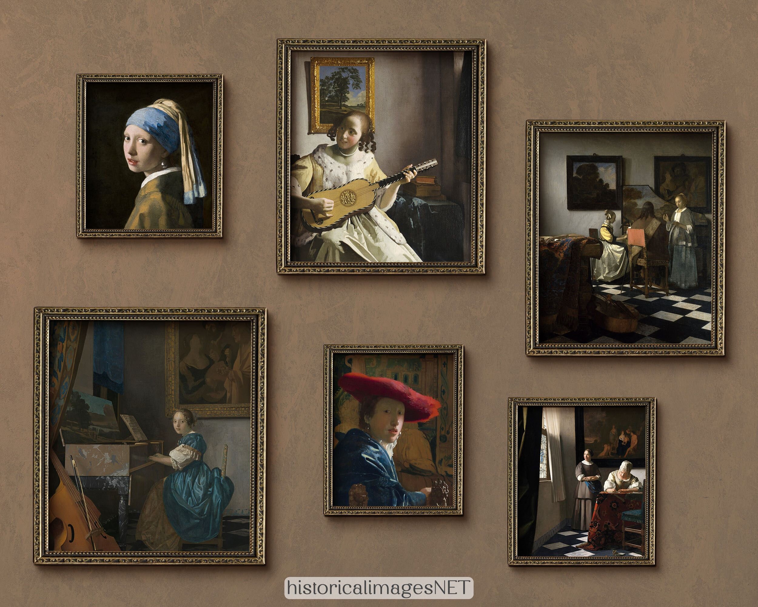 Johannes Vermeer Set of 6 Vintage Paintings DIGITAL DOWNLOADS. - Etsy