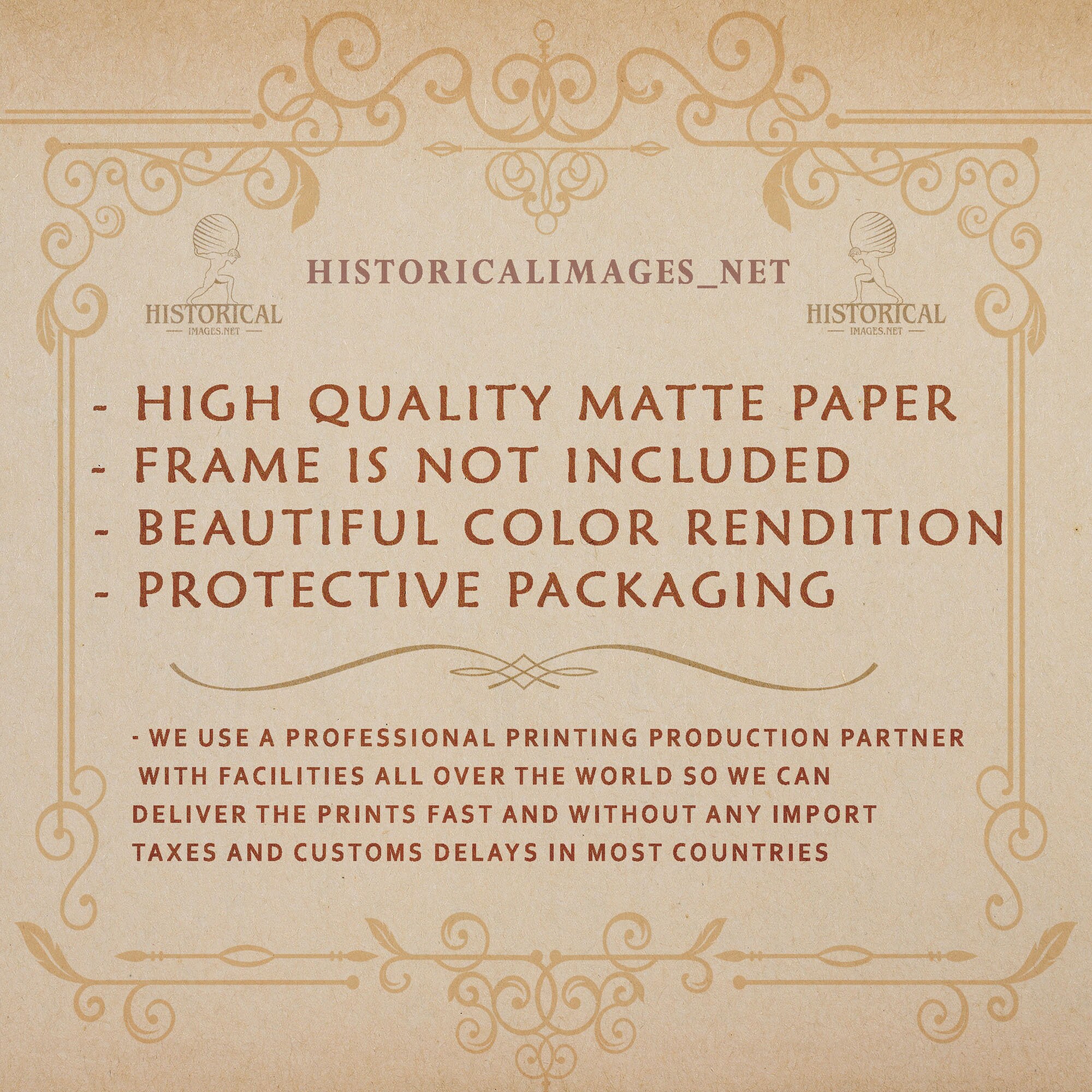 Ancient World Map Poster Reproduction From 1720. Fine Art Print. Wall ...