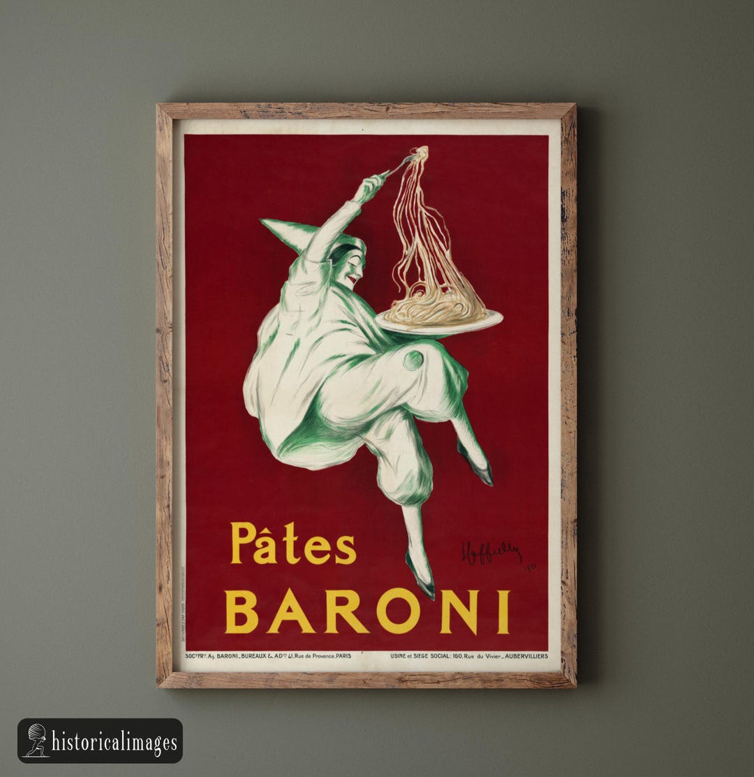 Pates Baroni Advertisng Poster by Leonetto Cappiello. Wall Art Decor ...