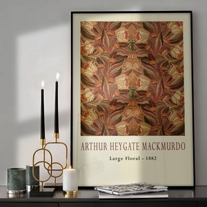 Arthur Heygate Mackmurdo Large Floral 1882. Fine Art Print. Premium ...