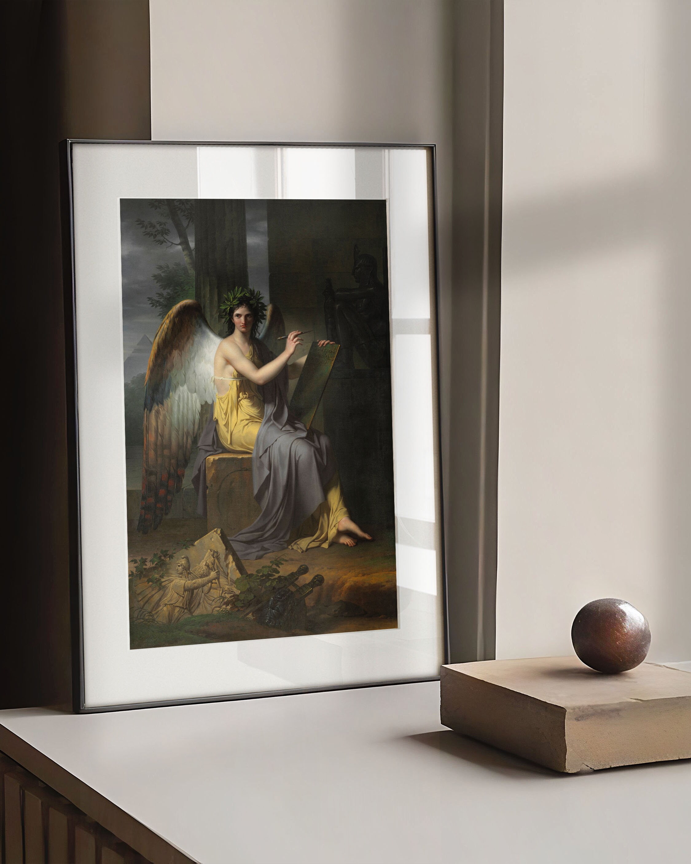 Clio Muse of History by Charles Meynier 1800. Antique Painting Art ...