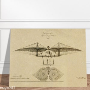 Flight Machine Invented by Jacob Degen in 1807 Also Called Degen ...
