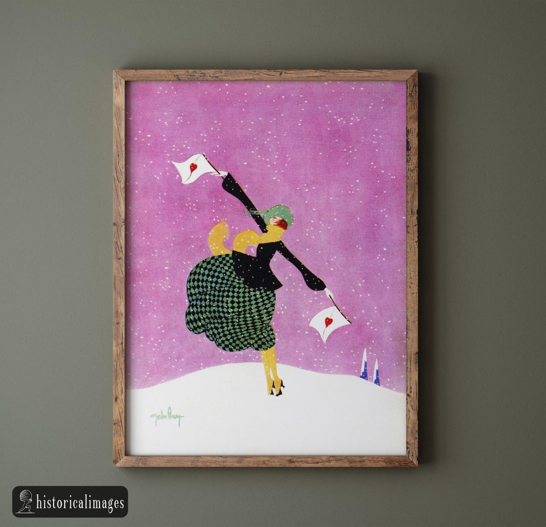 Gordon Conway Fashion Magazine Cover Illustration 1918. Fine Art Print ...