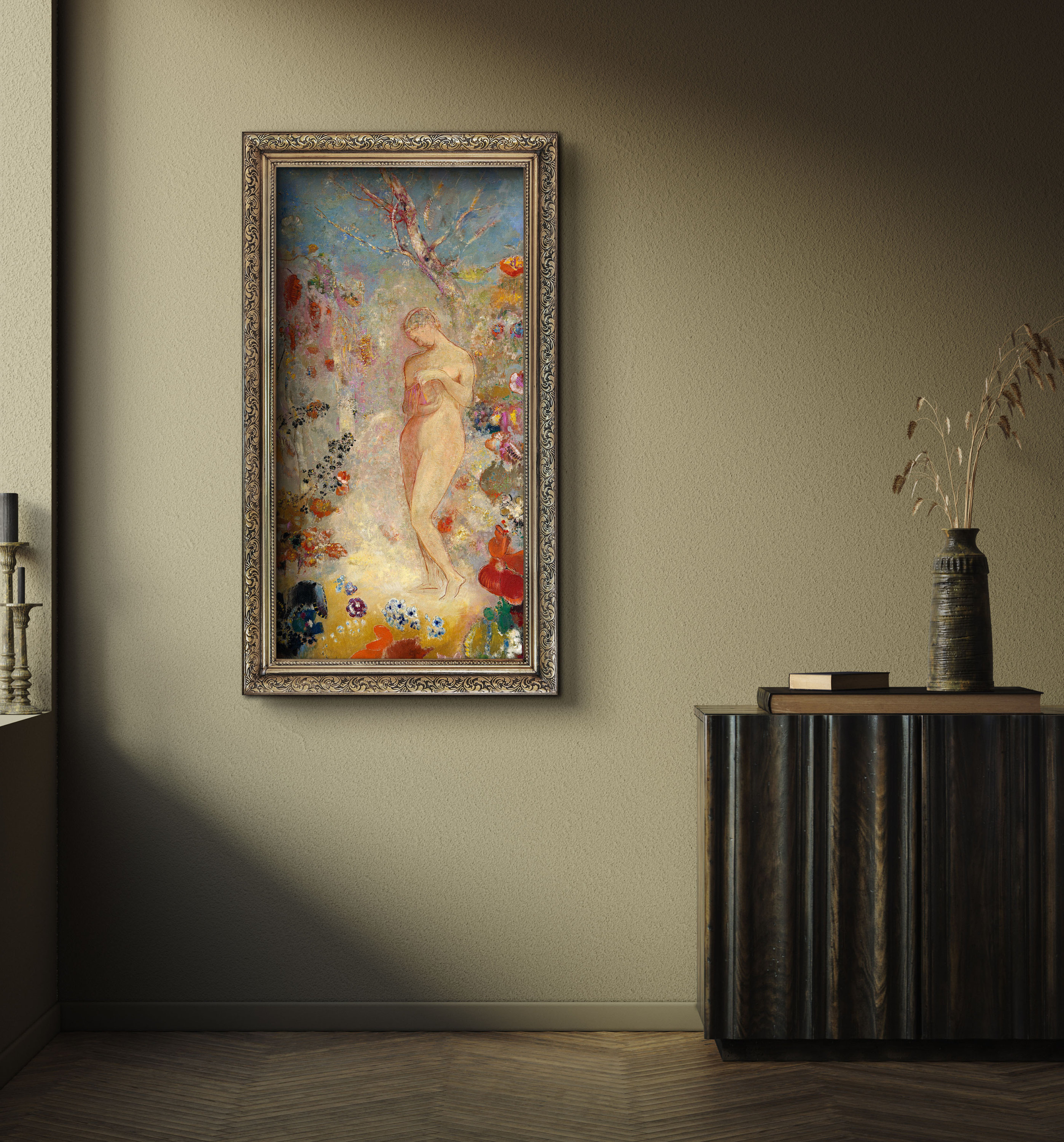 Pandora by Odilon Redon Ca. 1914. Printed on Premium Canvas. - Etsy