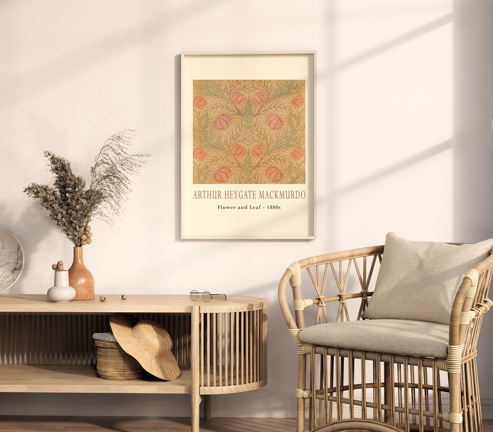 Arthur Heygate Mackmurdo Flower and Leaf. Fine Art Print. Premium Matte ...