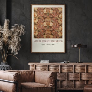 Arthur Heygate Mackmurdo Large Floral 1882. Fine Art Print. Premium ...