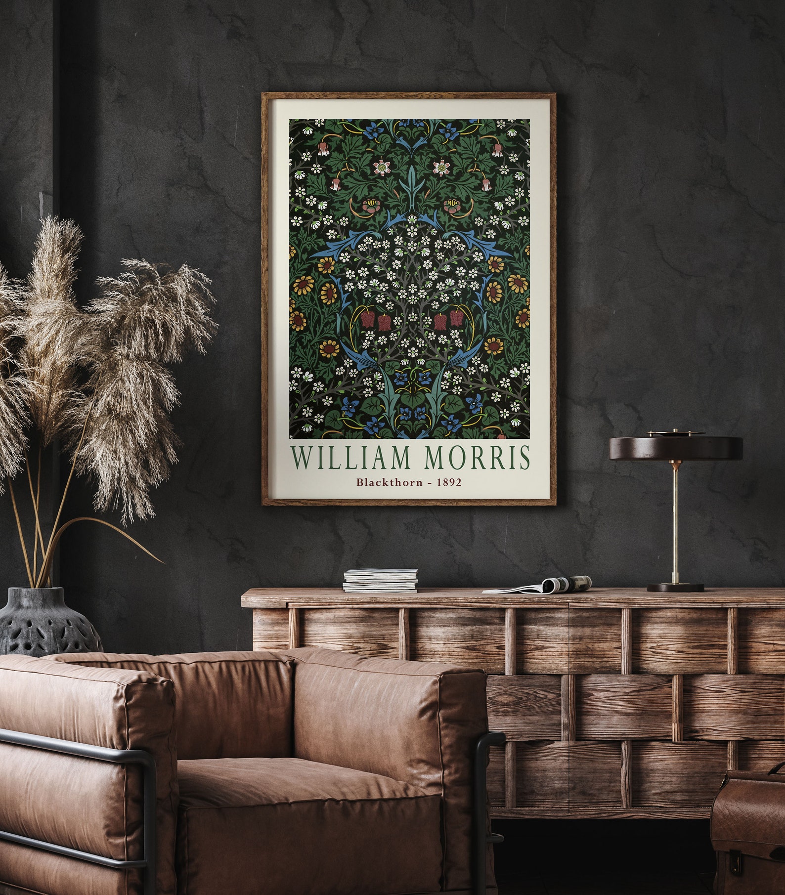 William Morris Blackthorn 1892. Vintage Remastered Wallpaper. Fine Art ...