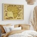 Africa Ancient Vintage Map Print Reproduction. African Continent ...