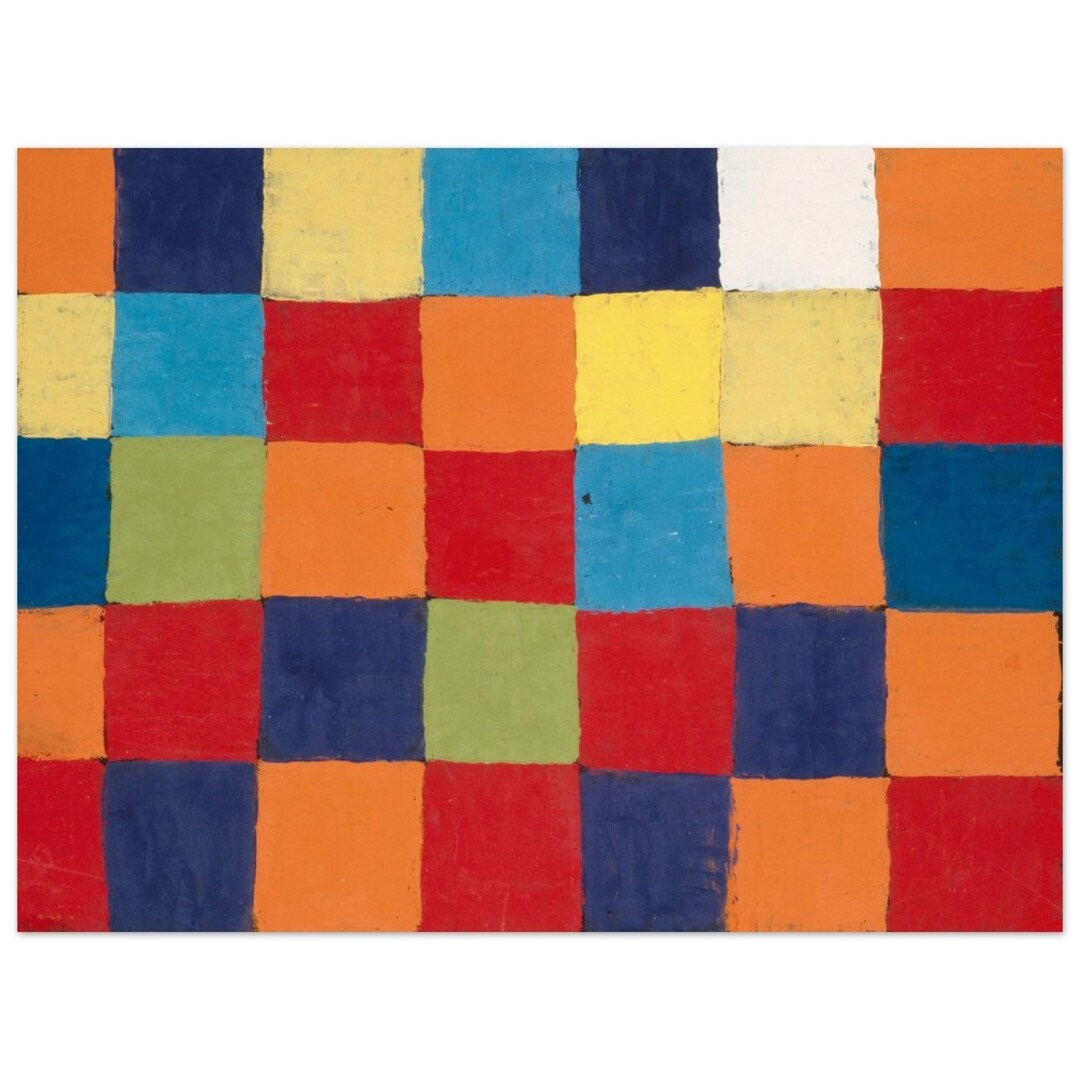 Paul Klee Colour Table Qu 1 1930 Abstract Painting. Fine Art Print and ...