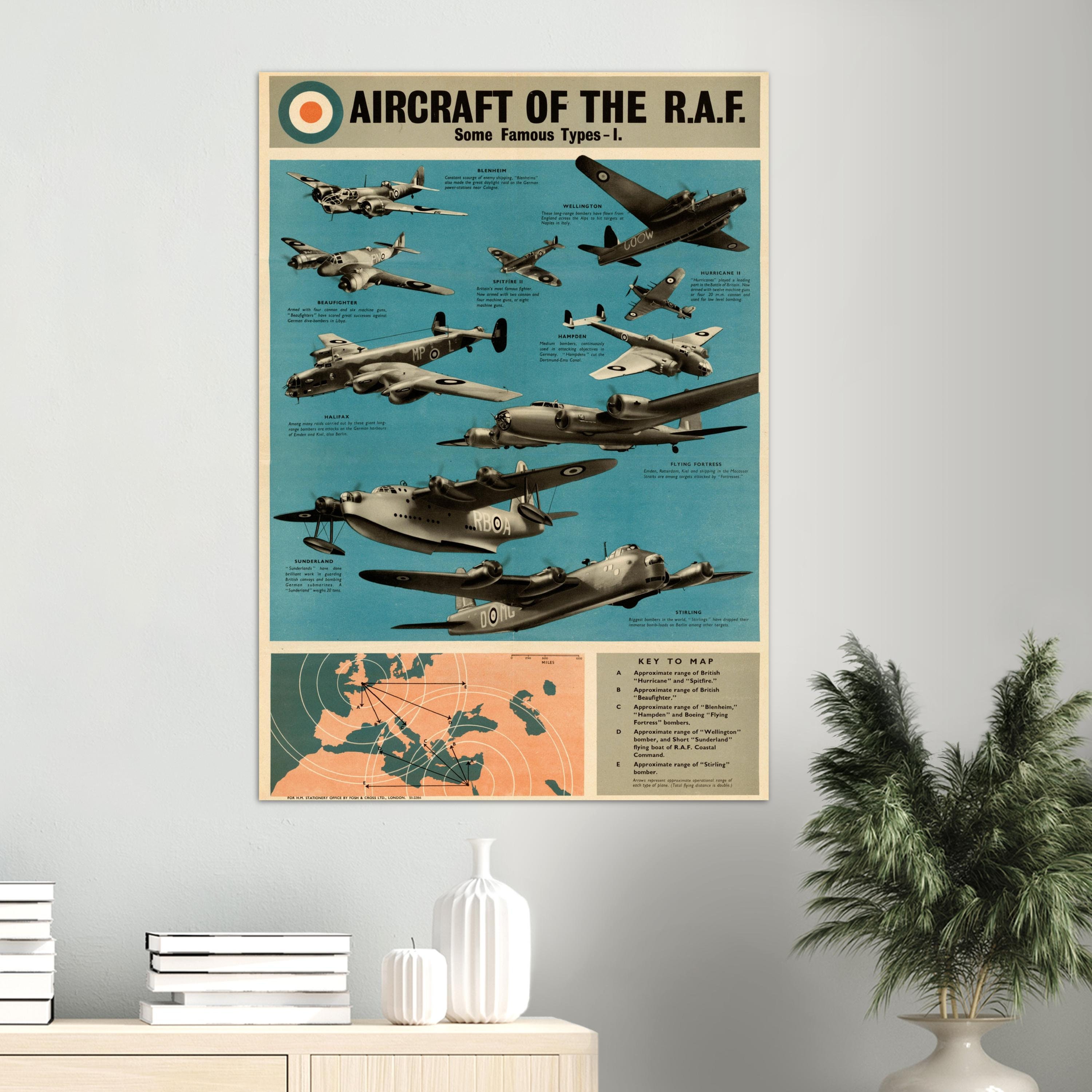 Aircraft of the R.A.F I Warplanes of the British Air Force II - Etsy
