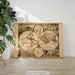 Ancient World Map Print Beautifully Decorated With Illustrations ...
