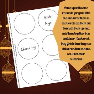 Islamic Good Deeds Chart, Ramadan, Reward Sheet Bundle, Muslim Girl ...