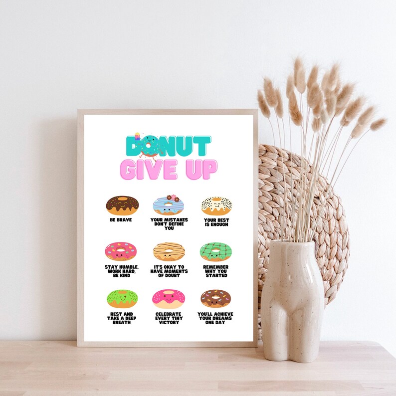 Punny Daily Reminders "donut Give Up", Positive Affirmations ...