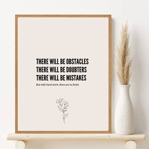 Set of 4- Inspirational Motivational Life Quotes, Affirmations, Minimal ...