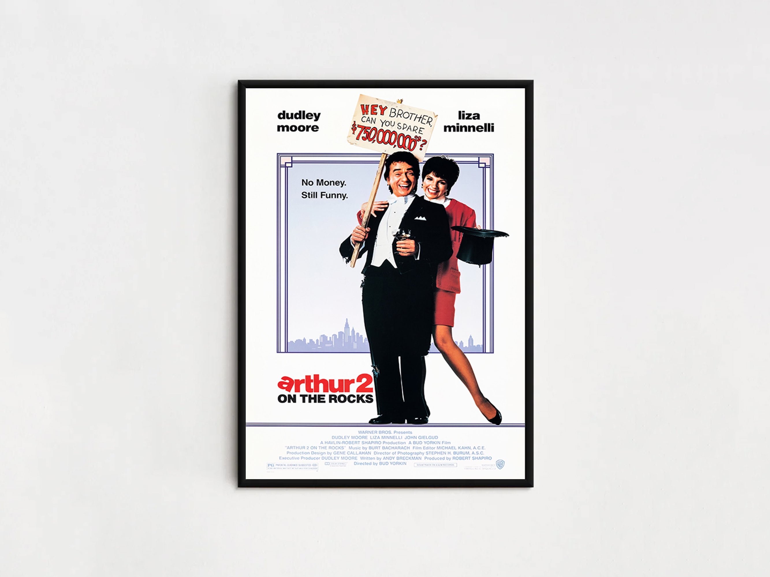 Arthur 2 On the Rocks (1988) Movie Film POSTER (Dudley Moore, Liza Minnelli) sold by BluBlu ...