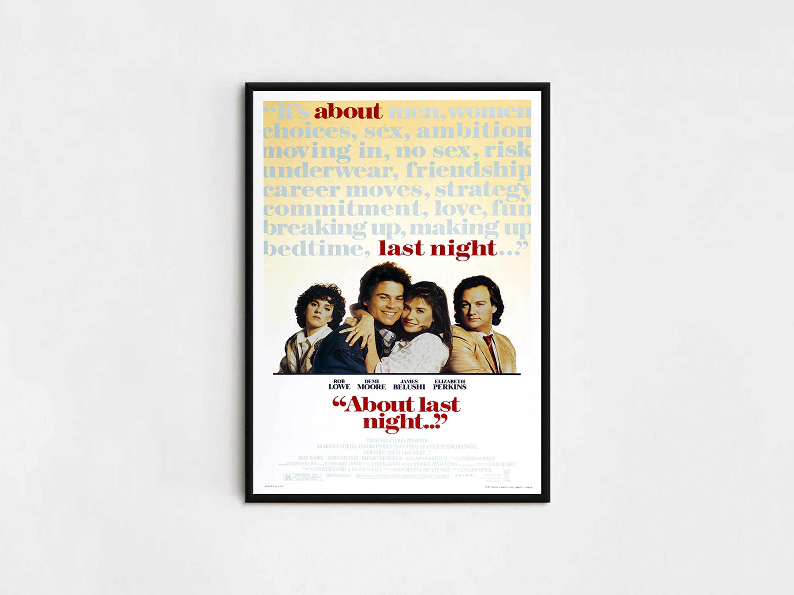 About Last Night 1986 Poster