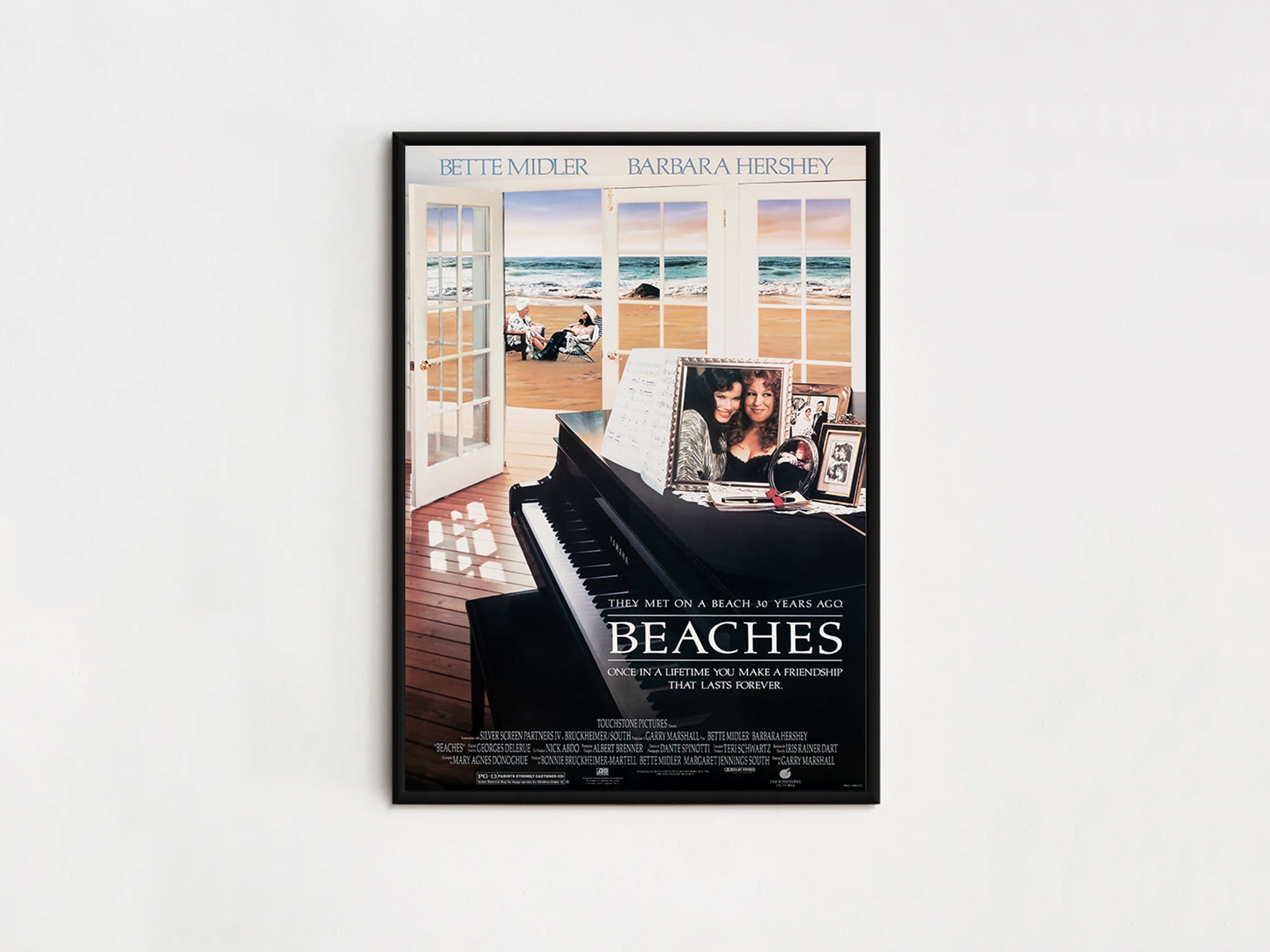 Beaches 1988 11x17 Movie Film POSTER bette Midler, Barbara Hershey - Etsy