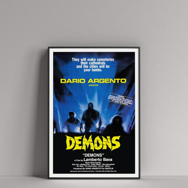 Demons 1985 Poster - Etsy