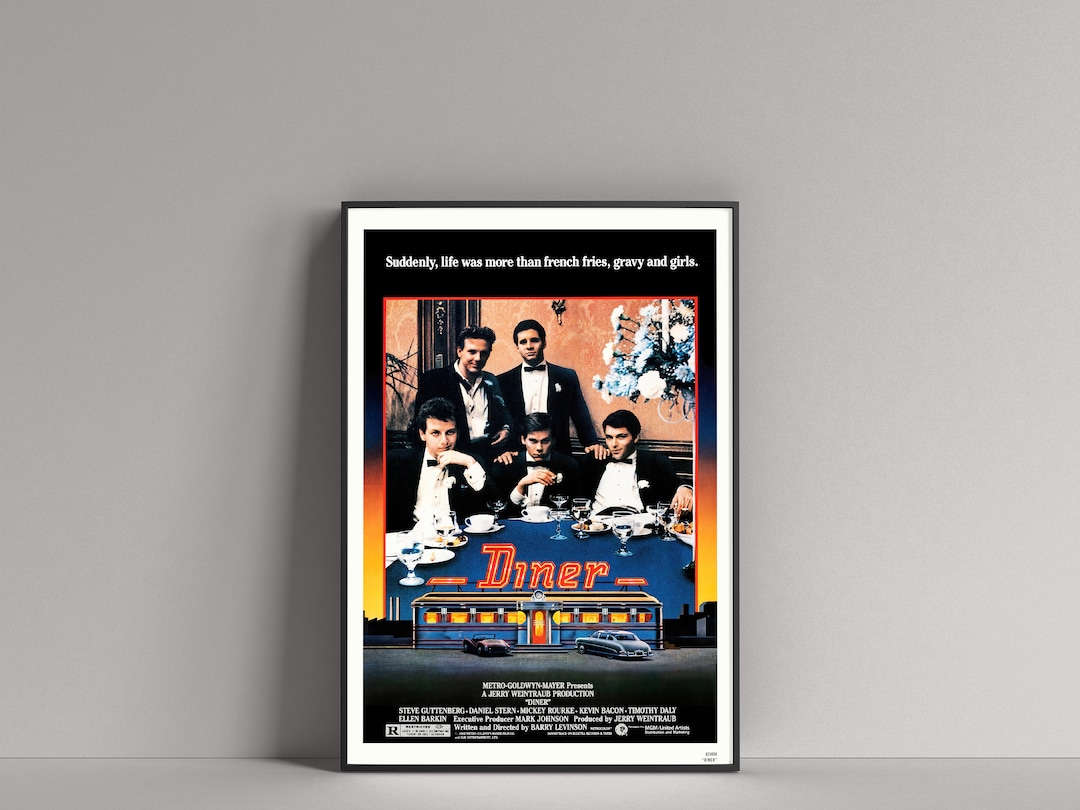 Diner 1982 11x17 Movie Film POSTER steve Guttenberg, Mickey Rourke ...