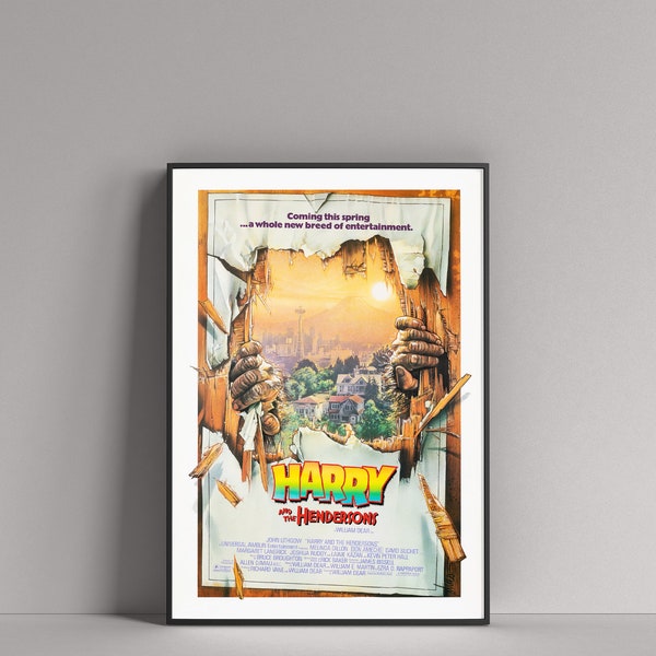 Harry and the Hendersons Poster - Etsy