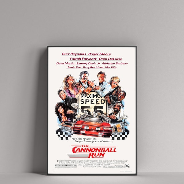 Cannonball Run Poster - Etsy