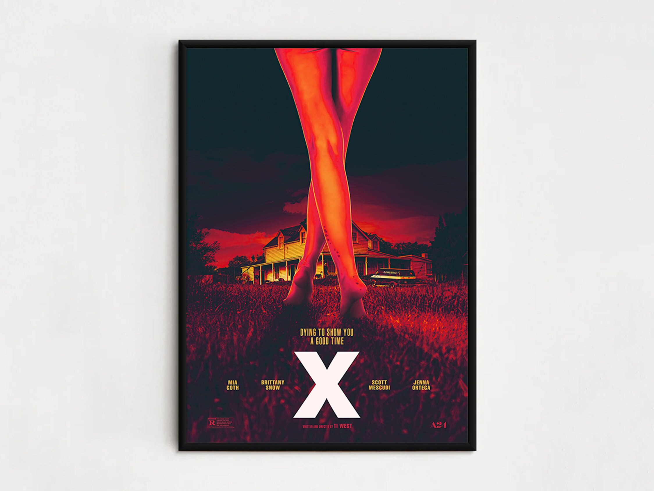 X (2022) Movie Film POSTER (Mia Goth, Jenna Ortega) sold by Danii Pollehn | SKU 290545 ...
