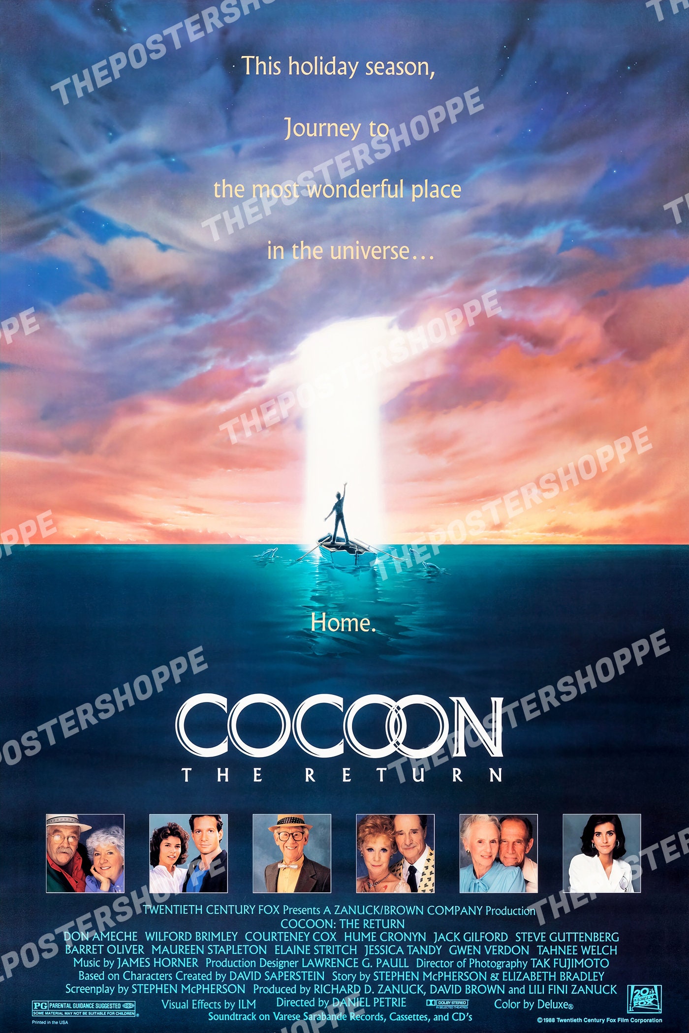 Cocoon The Return (1988) Movie Film POSTER (Don Ameche, Wilford Brimley ...
