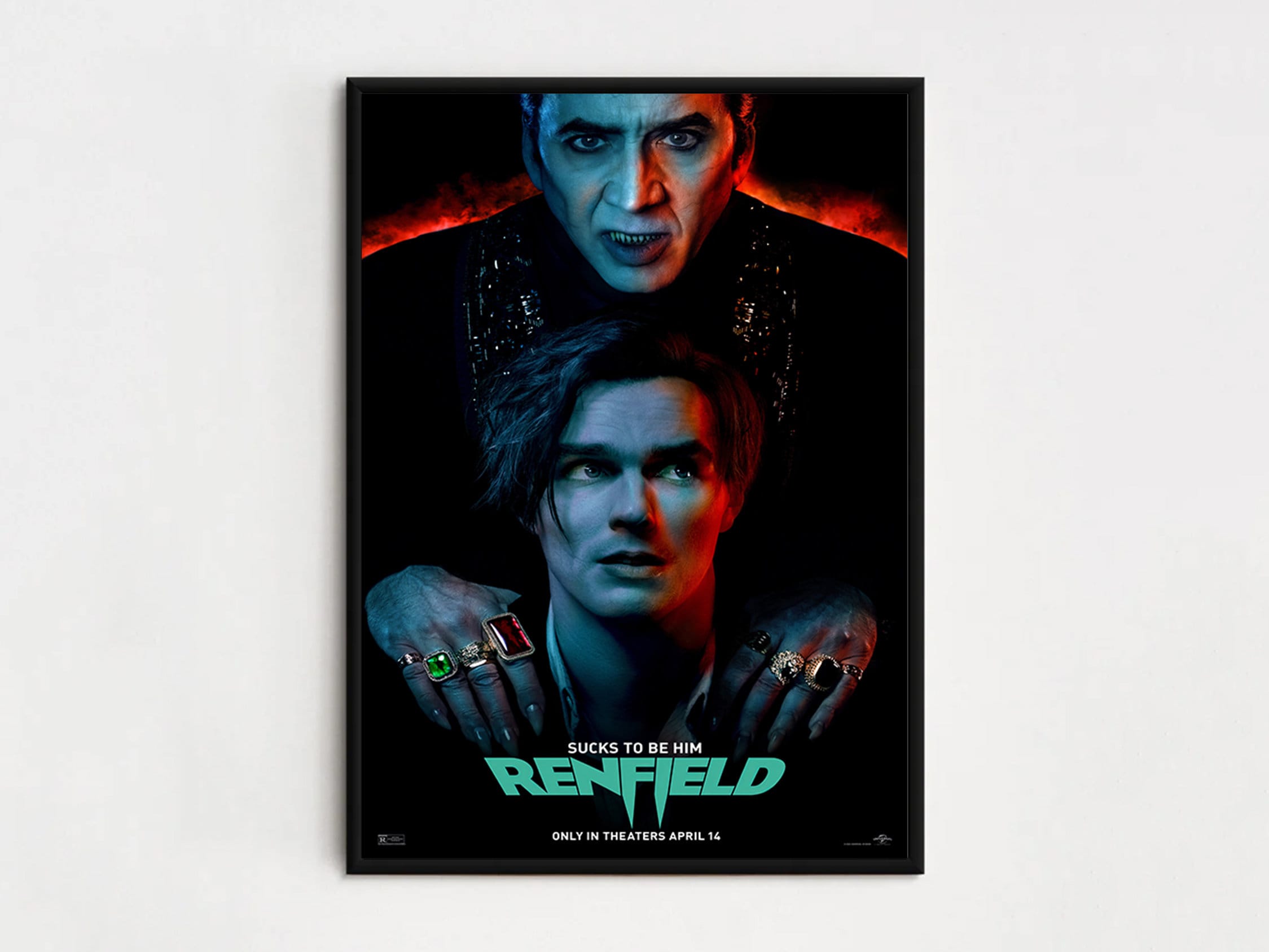 Renfield (2023) Movie Film POSTER (Nicolas Cage, Nicholas Hoult) sold ...