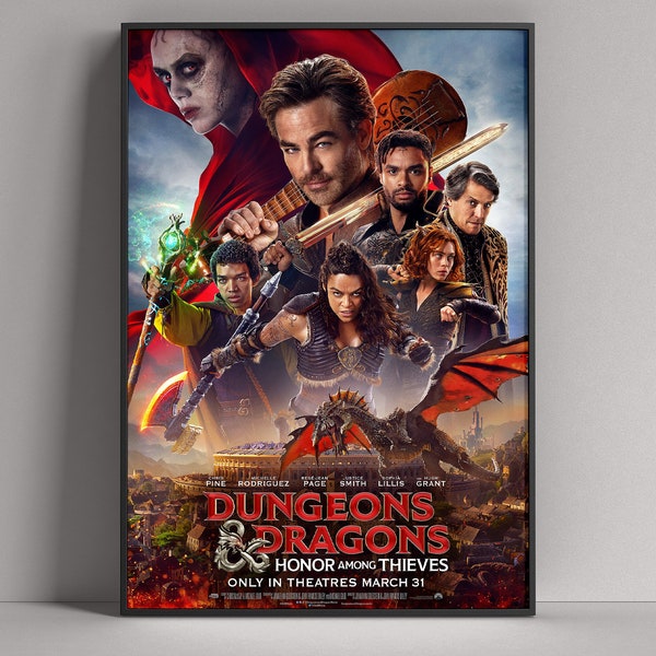 Dungeons Dragons Movie Poster - Etsy