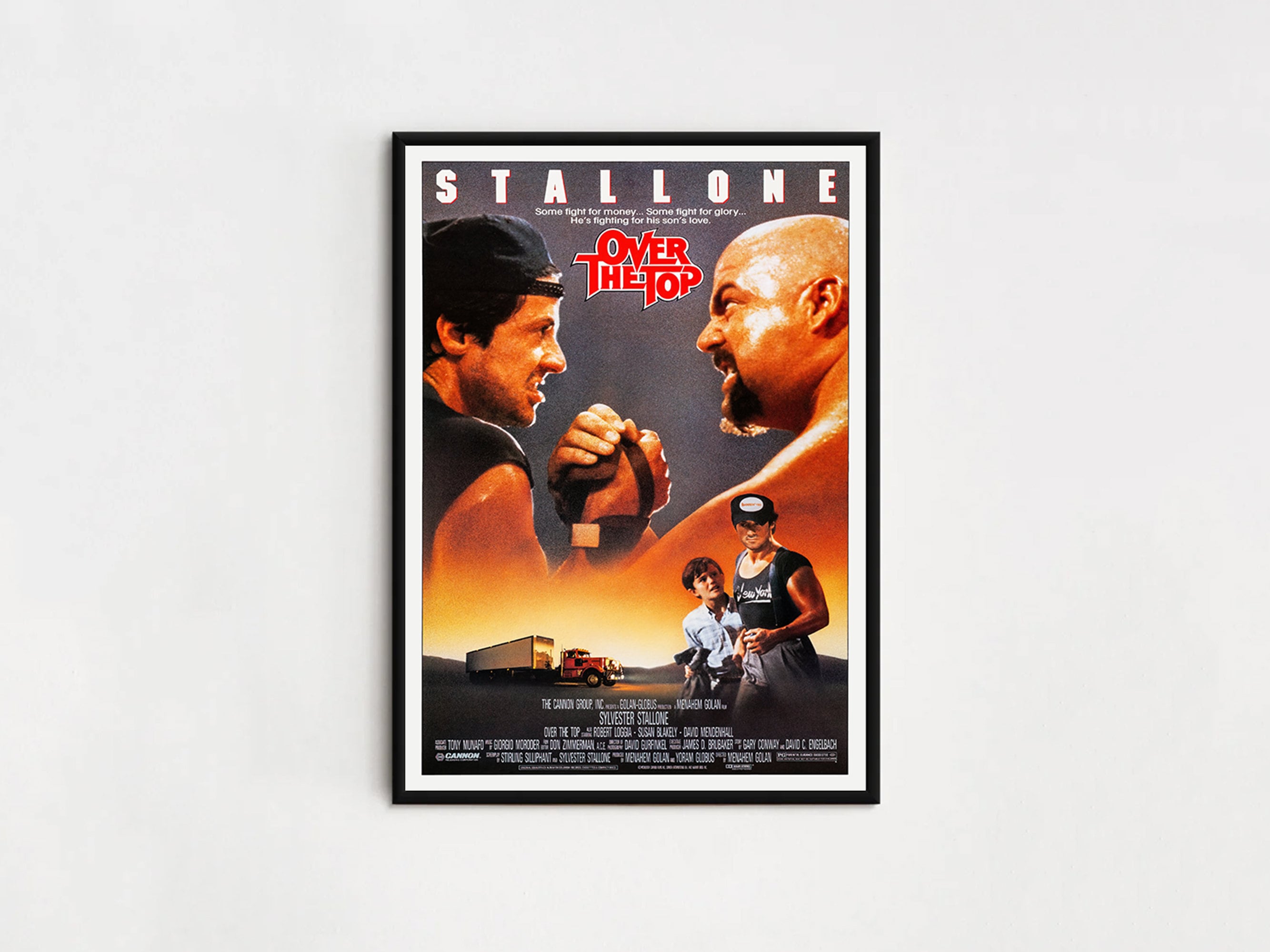 Over The Top (1987) Movie Film POSTER (Sylvester Stallone, Robert Loggia)