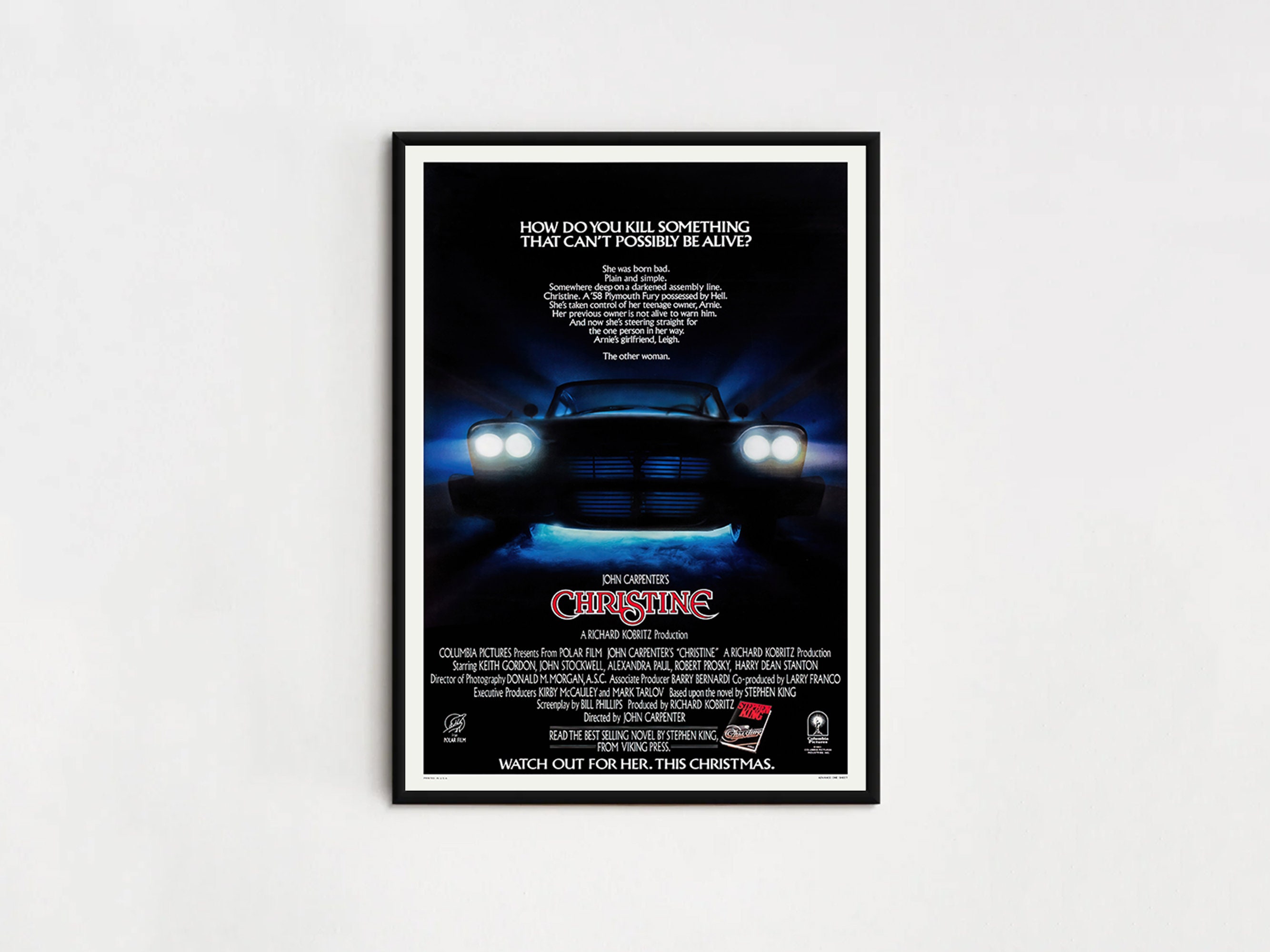 Christine (1983) Movie Film POSTER (Keith Gordon, John Stockwell) sold ...