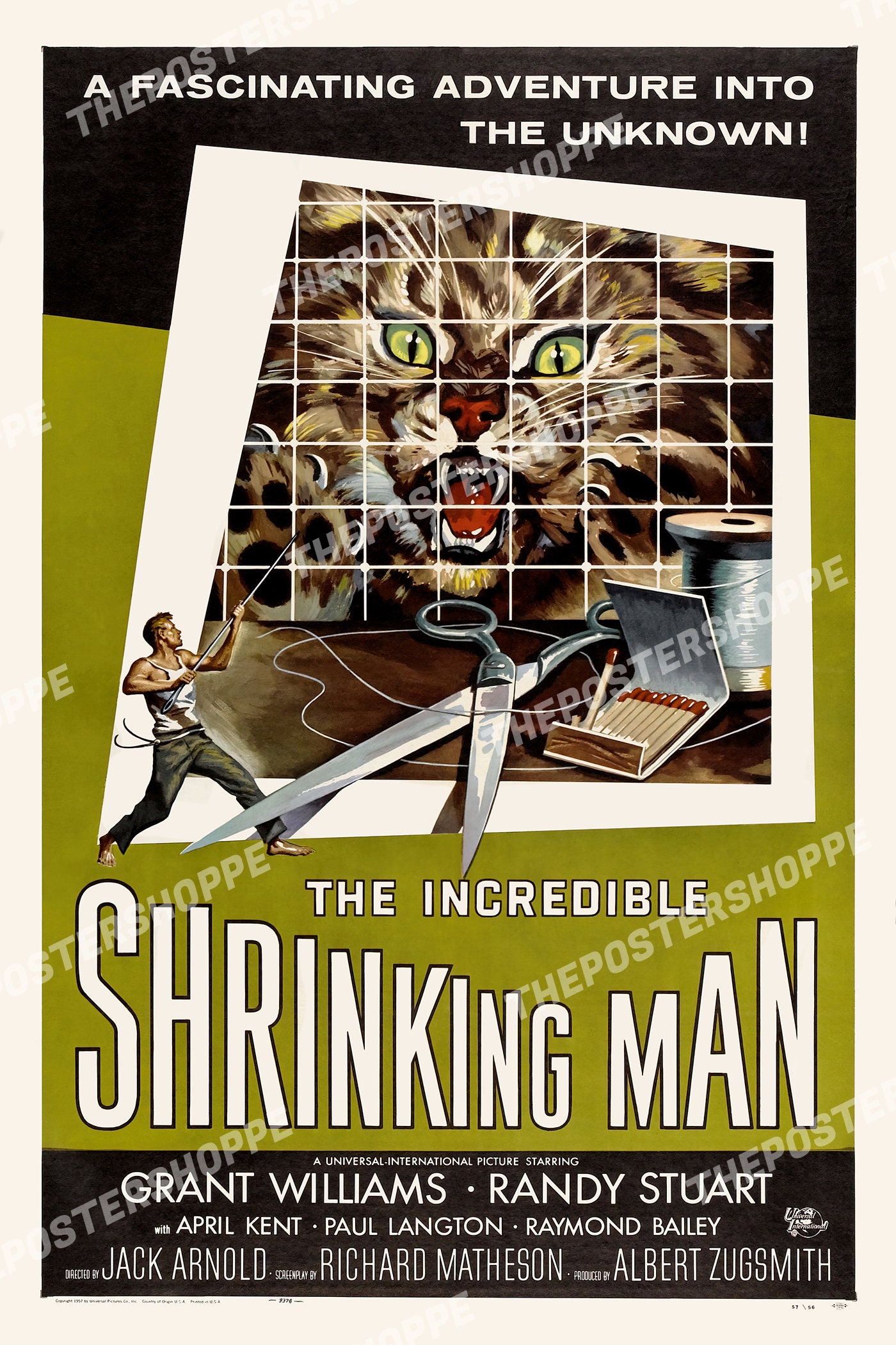 The Incredible Shrinking Man (1957) Movie Film POSTER (Grant Williams ...