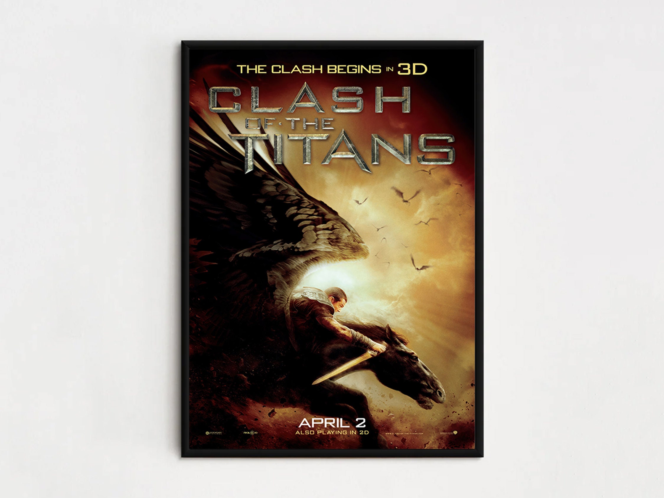 Clash of the Titans (2010) Movie Film POSTER (Sam Worthington, Liam ...