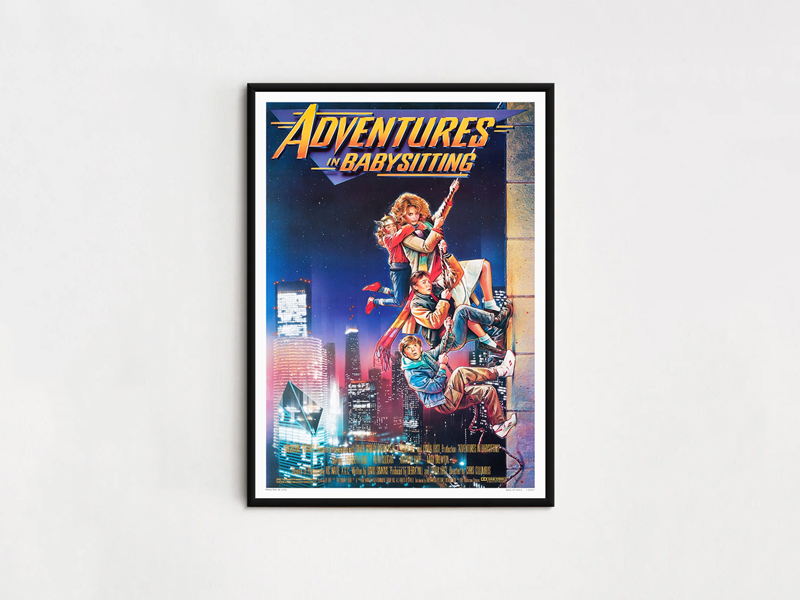 Adventures in Babysitting (1987) Movie Film POSTER (Elisabeth Shue ...