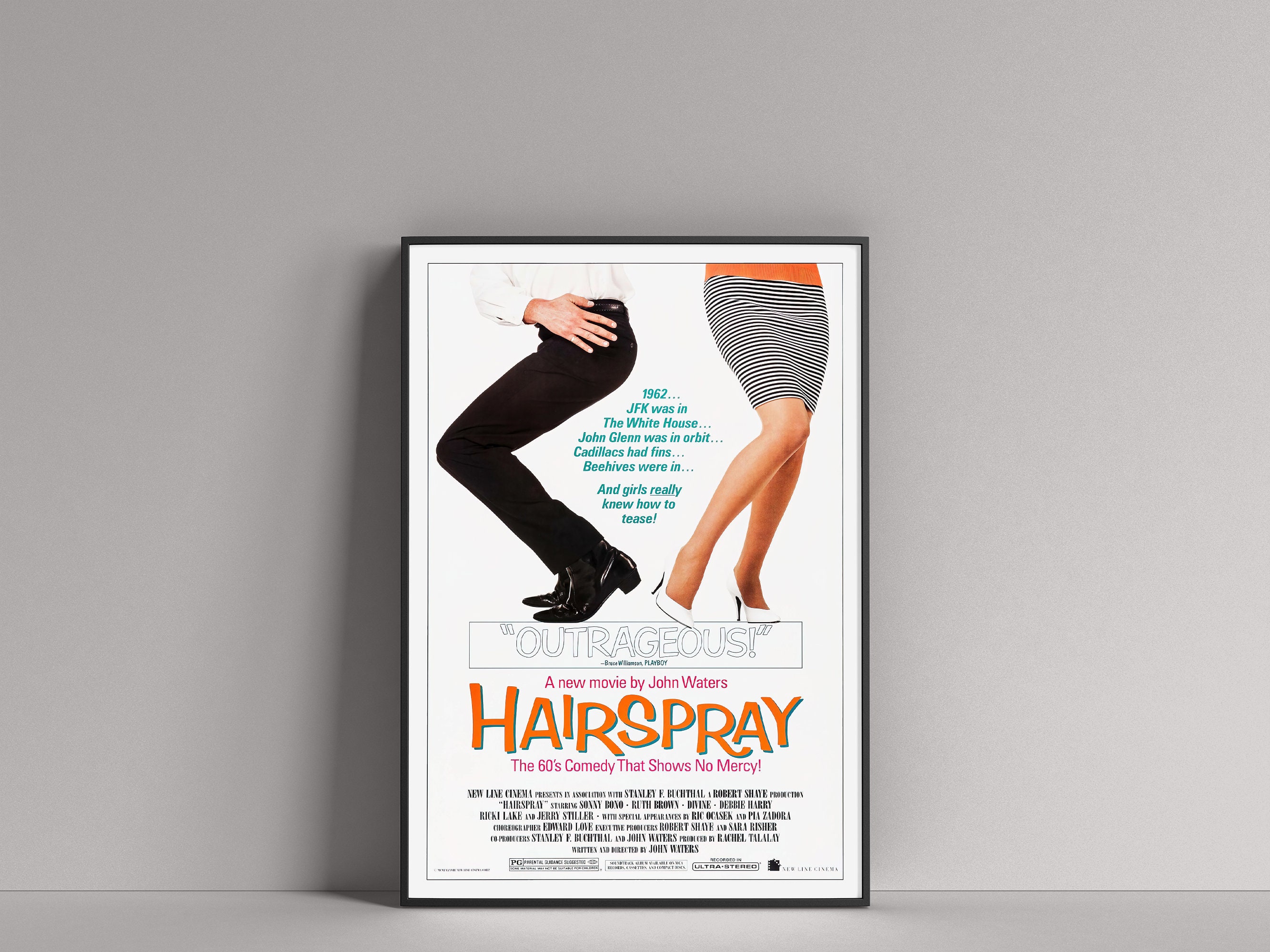 Hairspray (1988) Movie Film POSTER (Ruth Brown, Ricki Lake, Divine ...