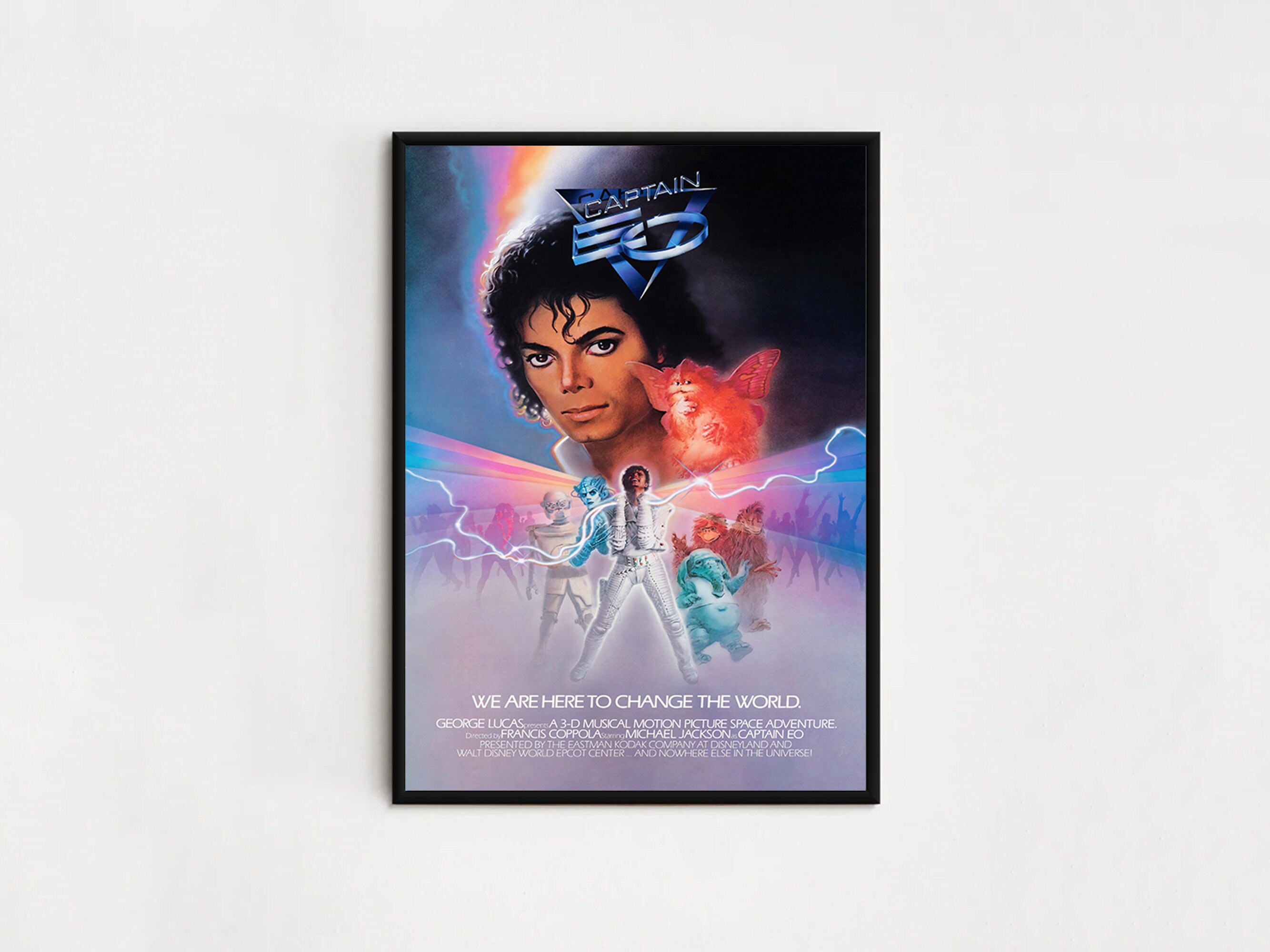 Captain EO (1986) Movie Film POSTER (Michael Jackson, Anjelica Huston)