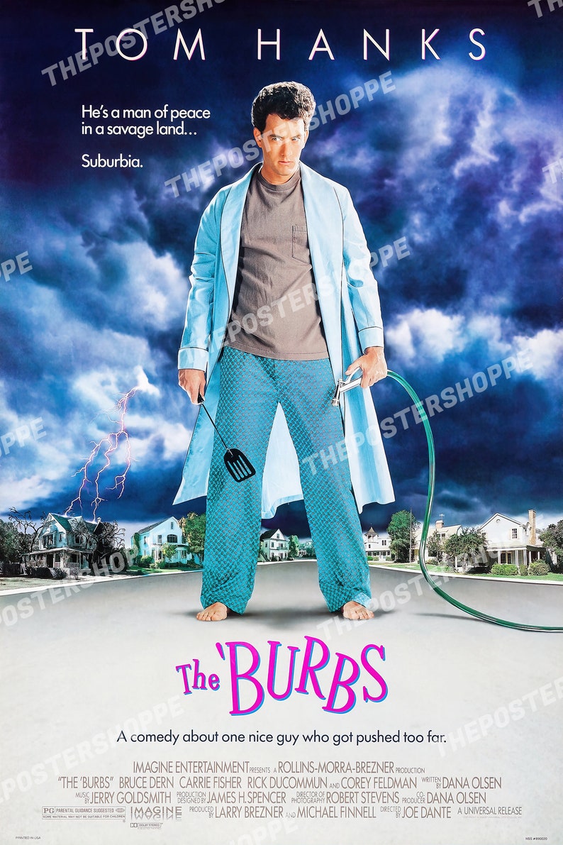 The 'burbs 1989 11x17 Movie Film POSTER tom Hanks - Etsy