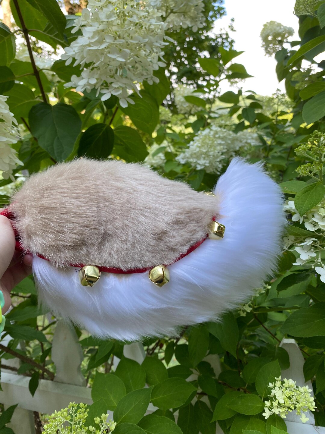 Made to Order Jingle Bell Reindeer Tan and White Nub Tail for Cosplay ...