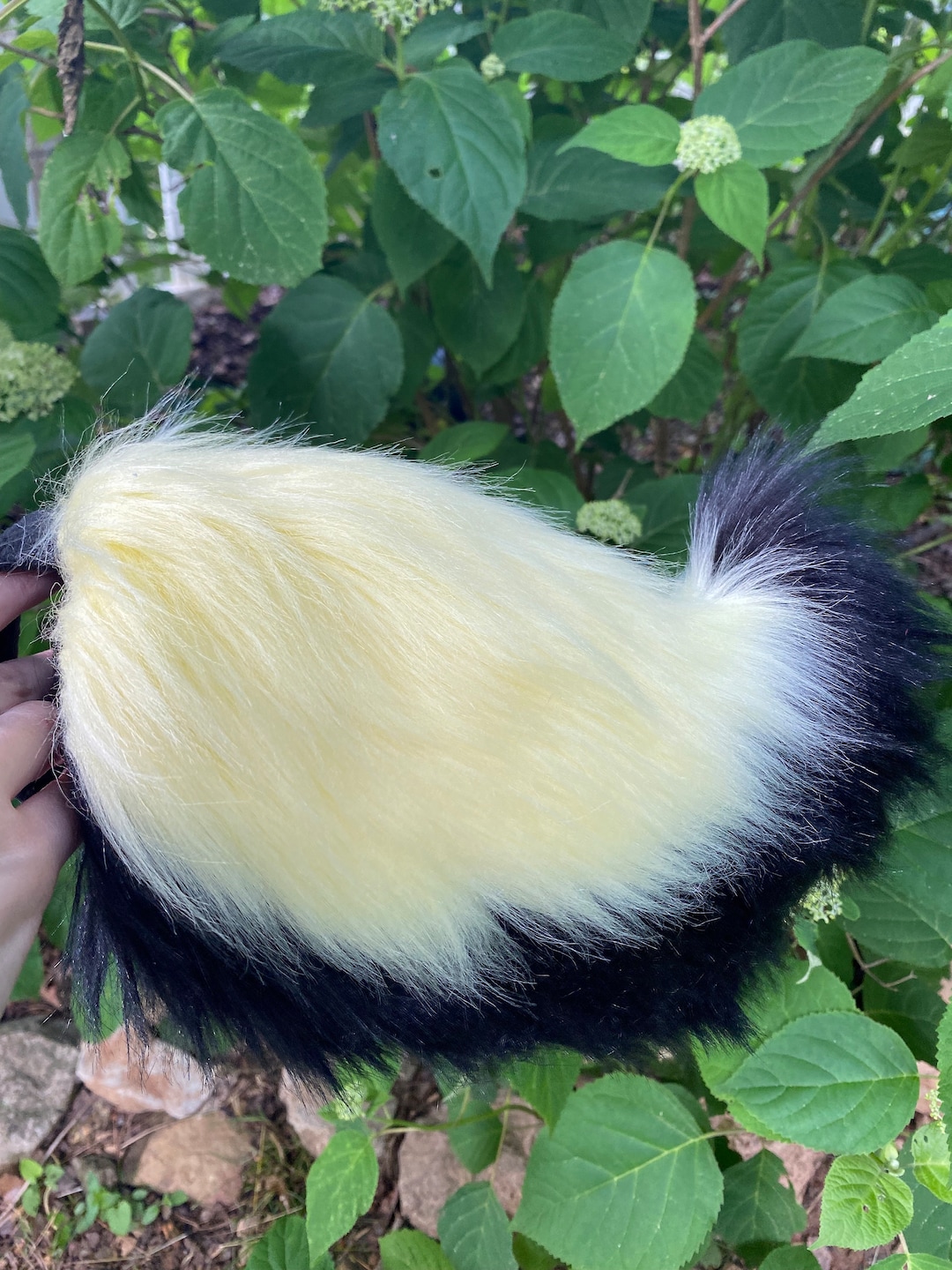 Made to Order Black and Yellow Bee Inspired Deer Bear Canine Nub Tail ...