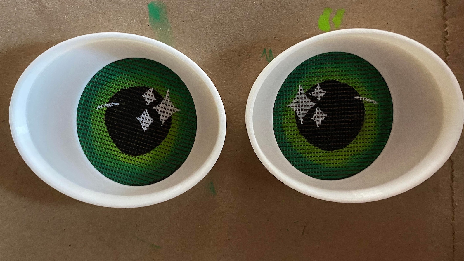 3D Printed Fursuit Eyes for Fur Suit Making and Cosplay With Mesh Hand ...