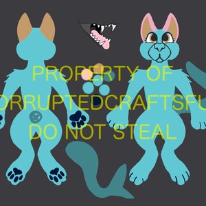 Fursona Furry Custom Reference Sheet Commission! - Etsy