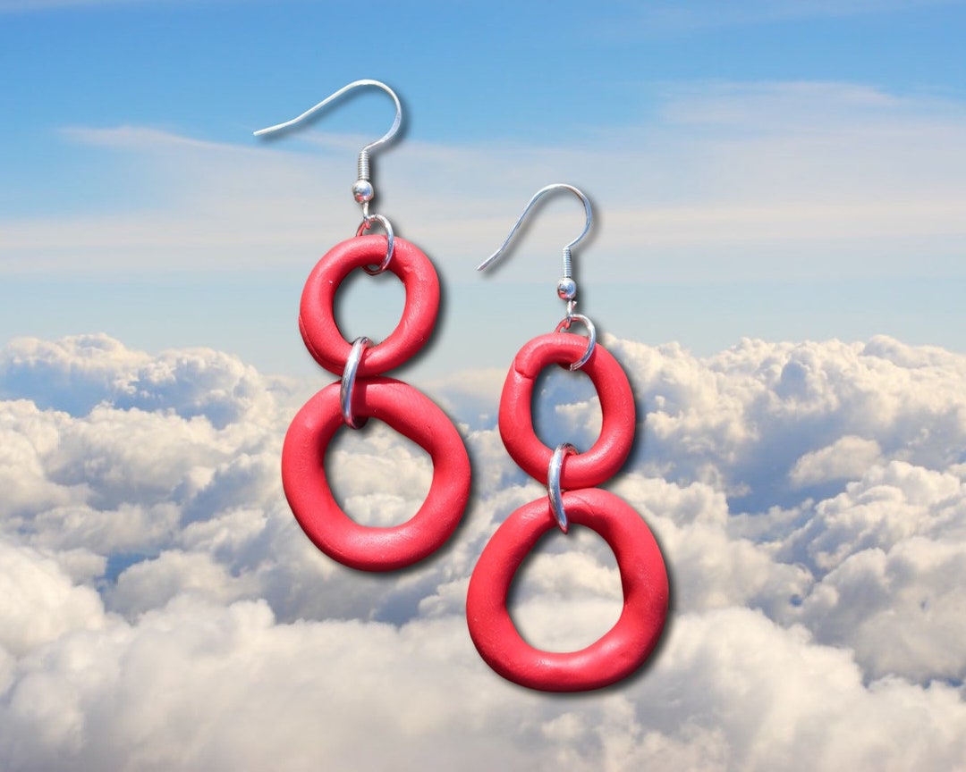 Double Donuts in Red - Etsy
