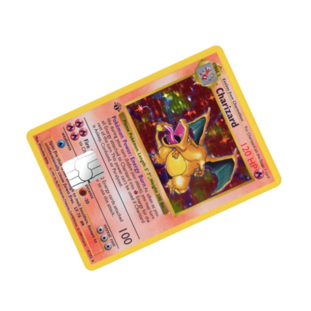 Charizard Credit Card Skin - Etsy