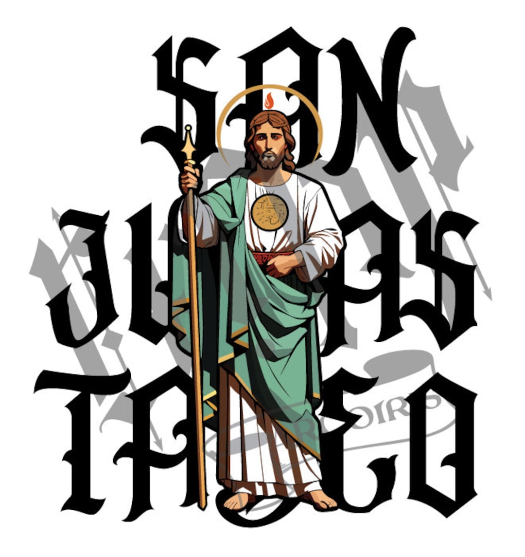Saint Jude SVG PNG, Vector Sublimation, Cricut Files, St Jude, Layered ...