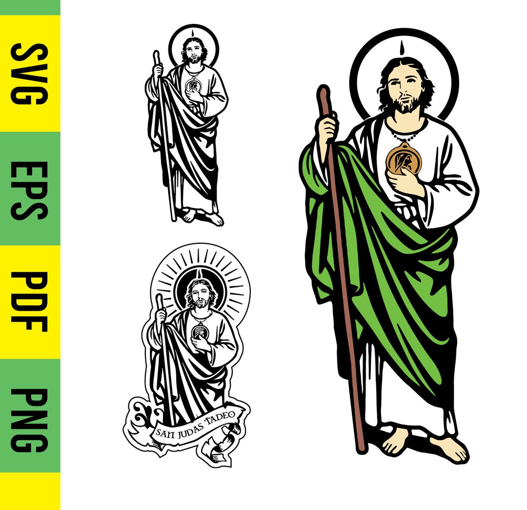 San Judas Tadeo SVG, Vector sublimacion, cricut files, St jude, layered, judita, digital cut ...