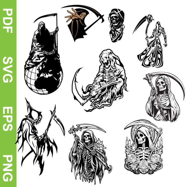 Santa Muerte SVG Bundle; Saint of Holy Death Bundle, Digital File Cut ...