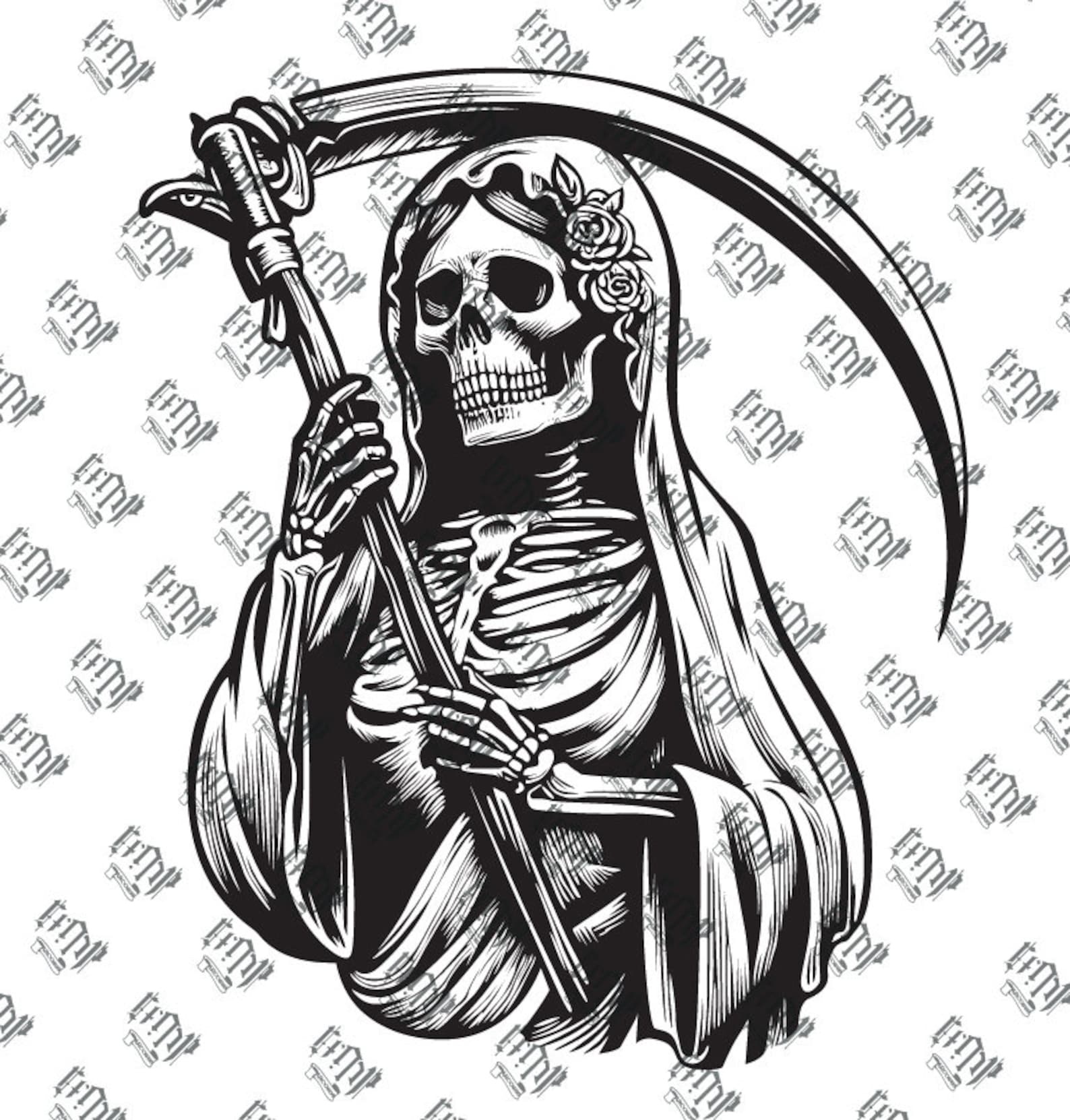 SVG, santa muerte, esqueleto png, cut file cricut, digital files svg ...