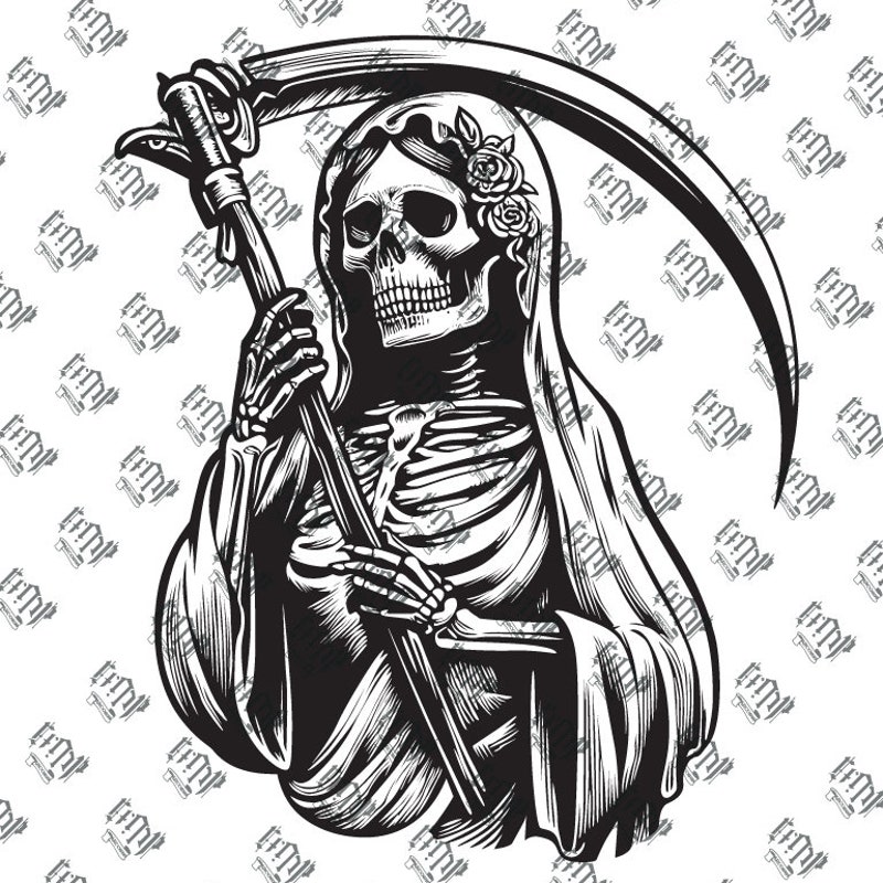 Santa Muerte Scythes - Etsy