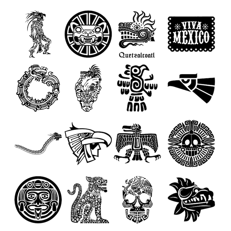 Aztec Svg, Premium Bundle, Collection, Aztec Vectors, No Automatic ...